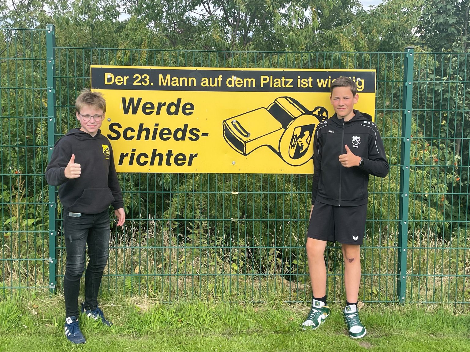 Schiedsrichternachwuchs beim FC Marbeck